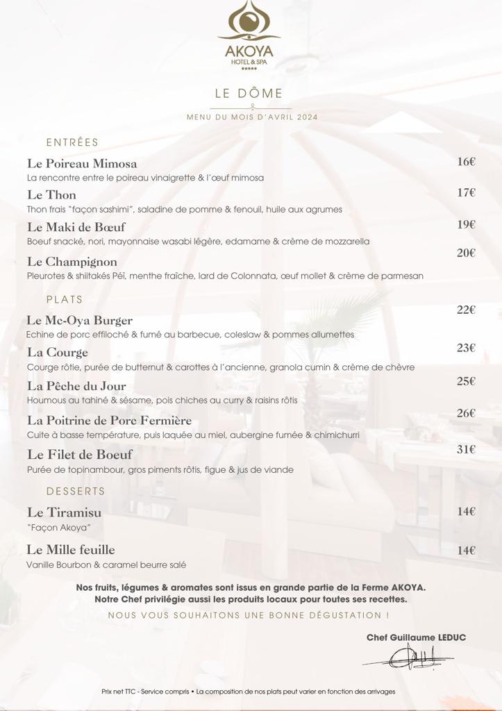 Restauration, bar et cocktails - Akoya Hotel & Spa - La Réunion